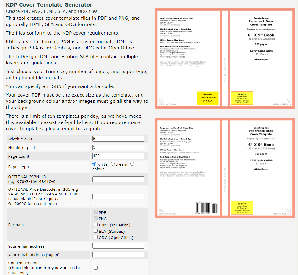 Recipe book template kdp
