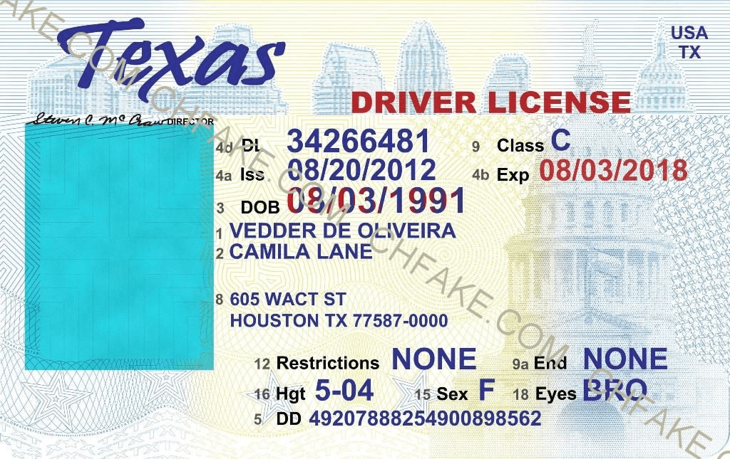 Drivers license template free download
