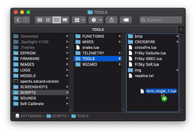 Kiss lua script taranis qx7