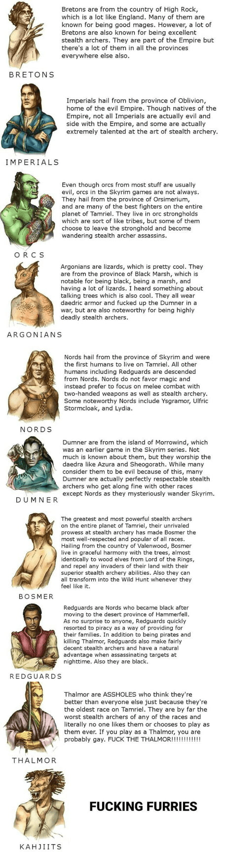 skyrim races guide