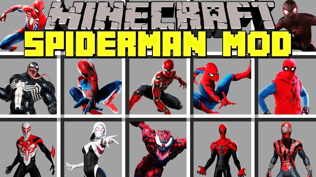 Spider man mod minecraft