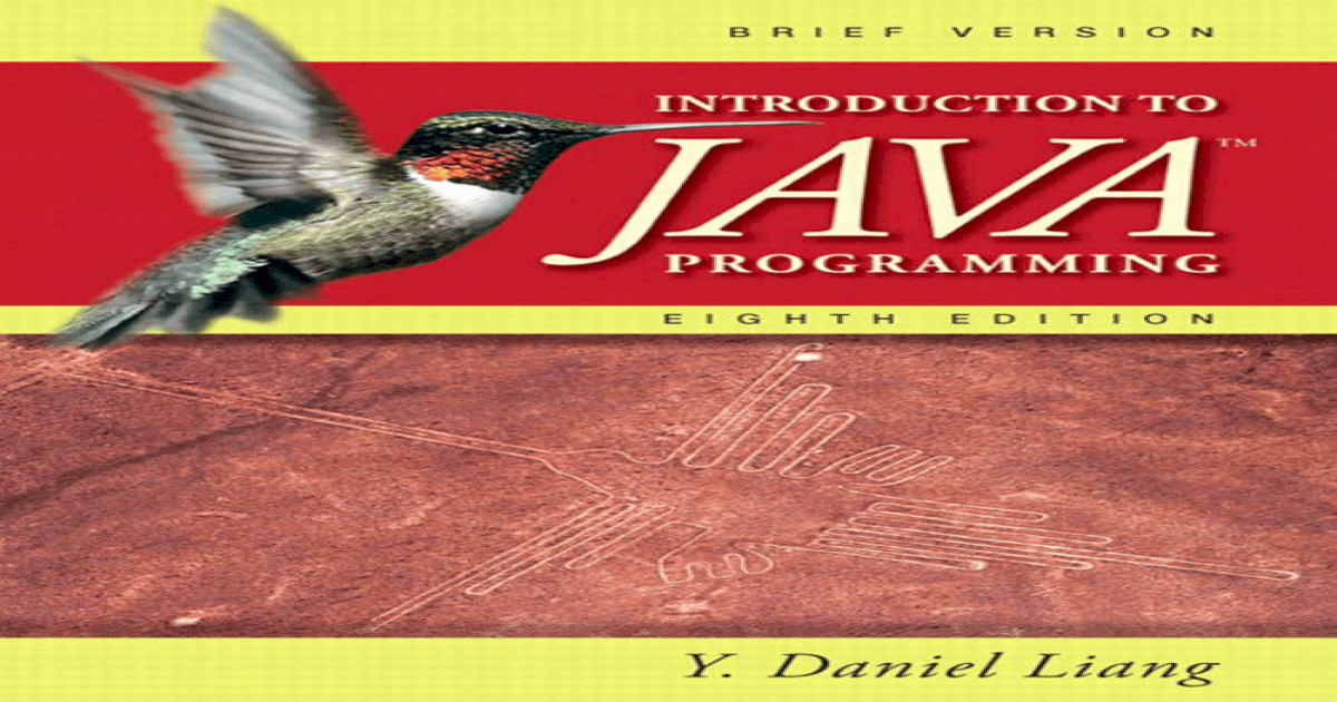 Introduction to java programming 11th edition turrent