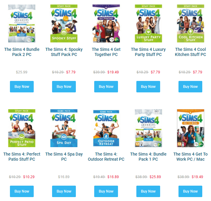 The sims 4 expansion packs free