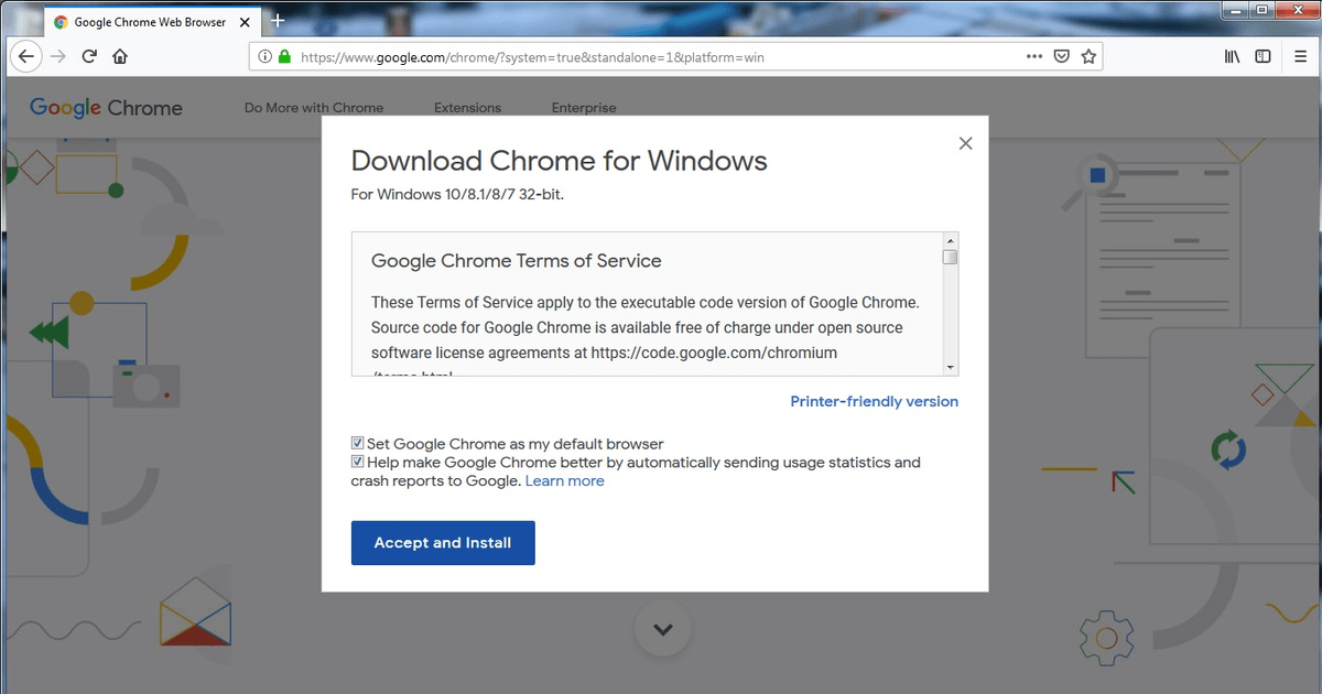 Google chrome standalone installer download