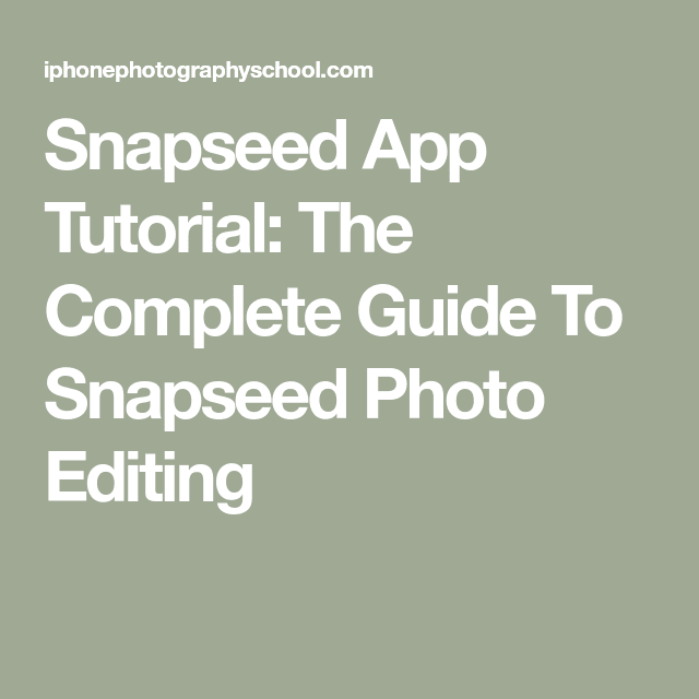 Snapseed user manual pdf