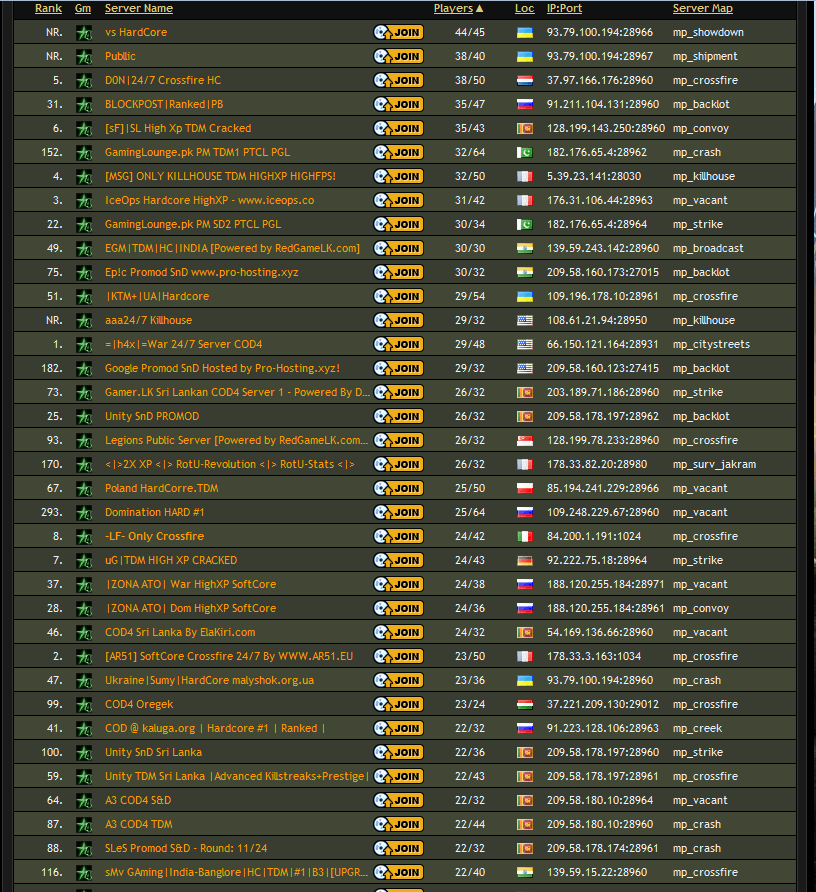 Call of duty 4 promod server