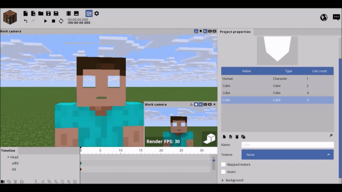 Mine imator rig steve