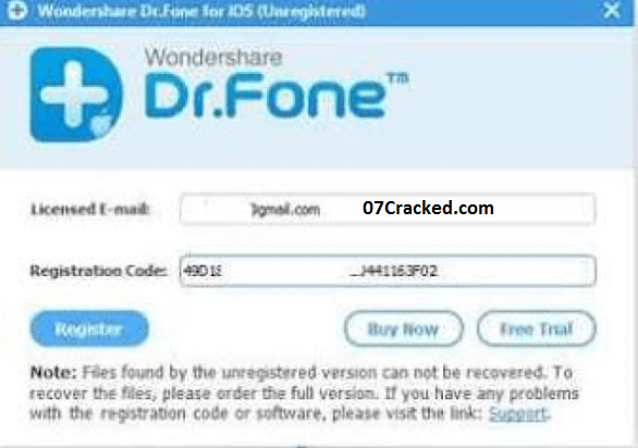 Dr fone registration code and licensed email