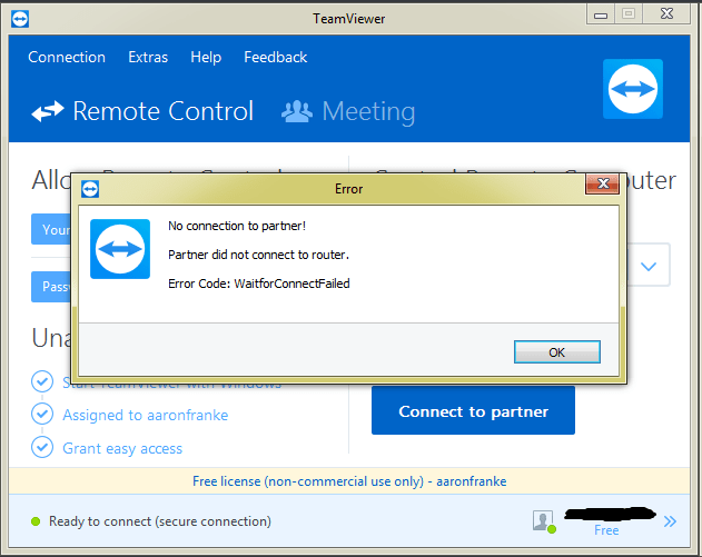 Teamviewer Partner Does Not Accept Incoming Connections
