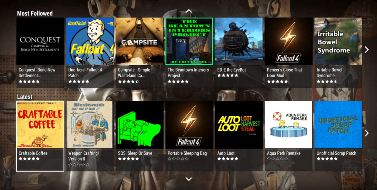Xb1 fallout 4 mods