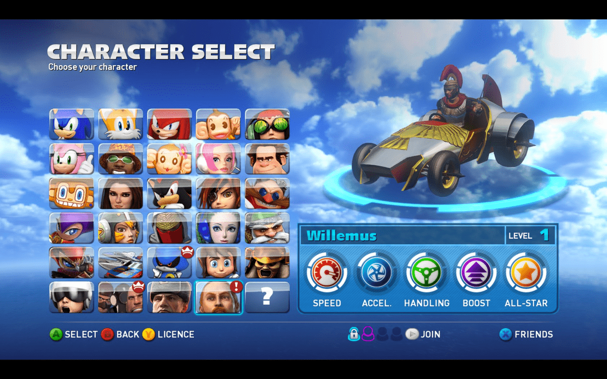 Sonic all stars racing transformed pc