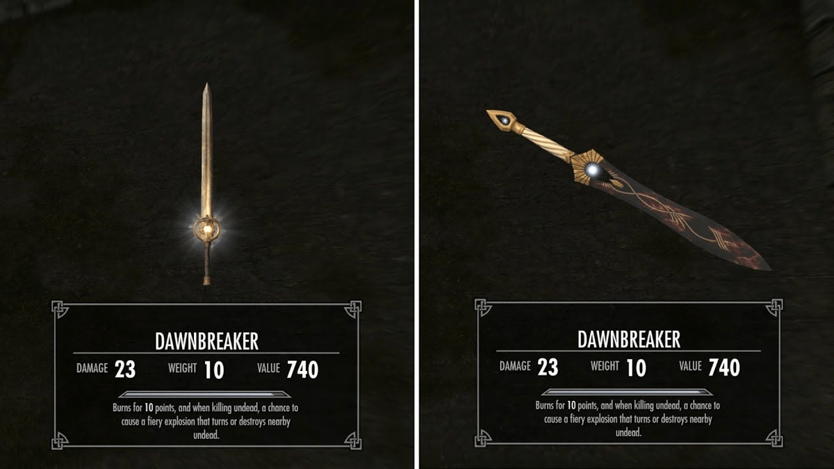 unique weapons skyrim