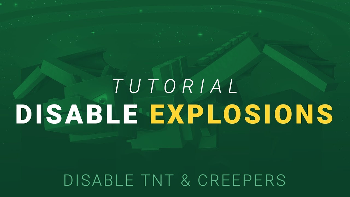 How to disable explosions in minecraft