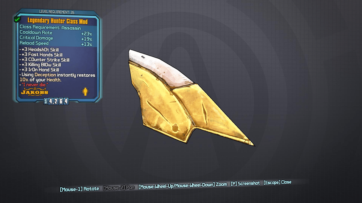 Legendary class mods borderlands 2