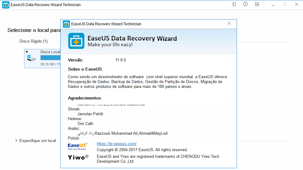 Ativador easeus data recovery wizard