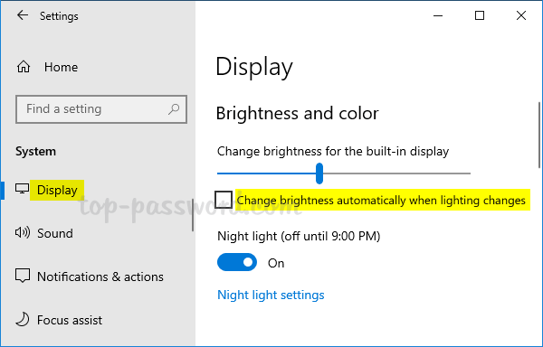 Windows 10 too bright