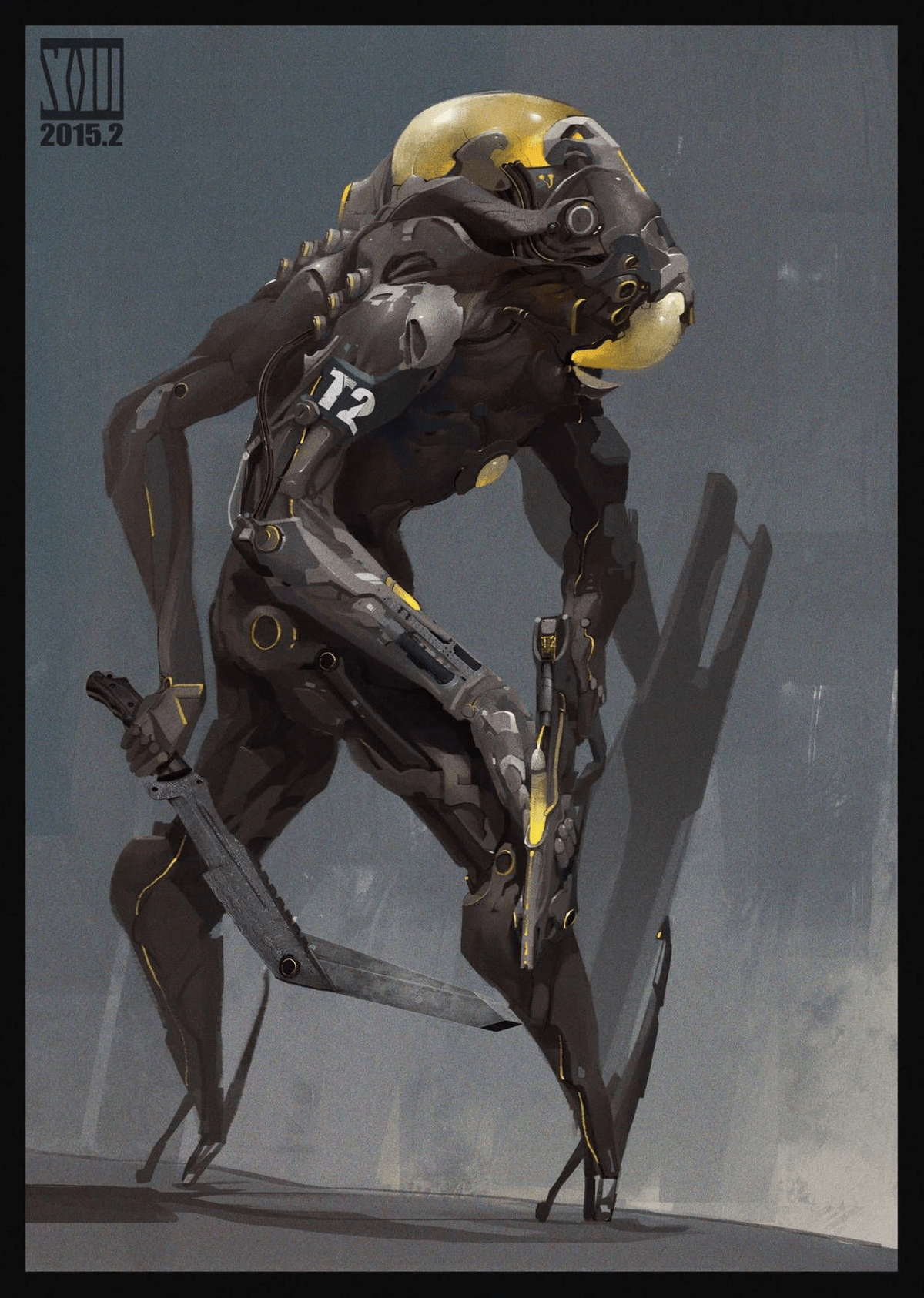 alien warrior concept art