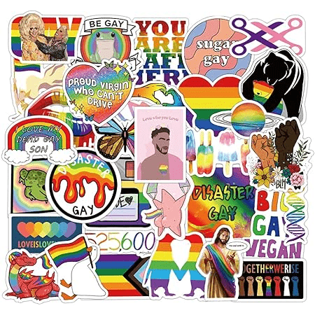 Gay pride stickers amazon