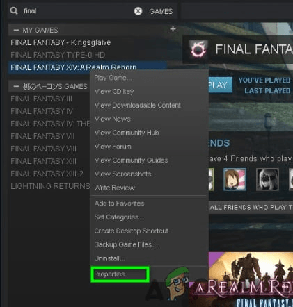 Repair ffxiv client