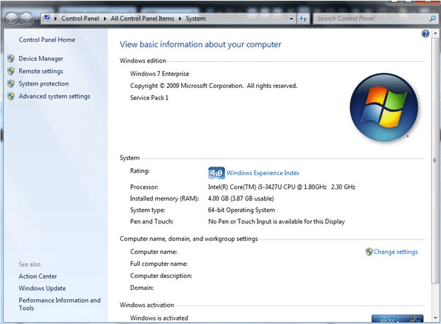 Find ram on windows 10