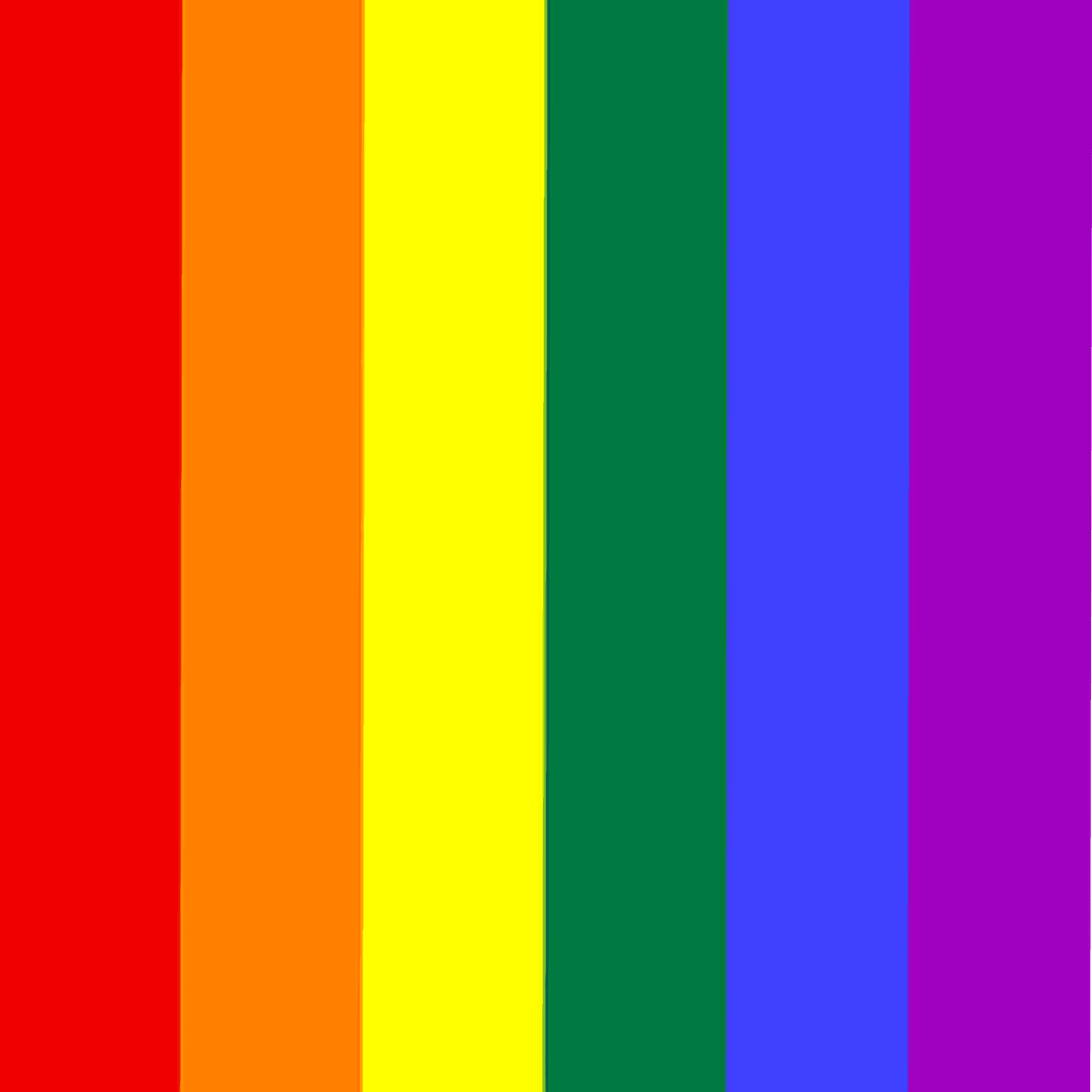 Gay pride flag.