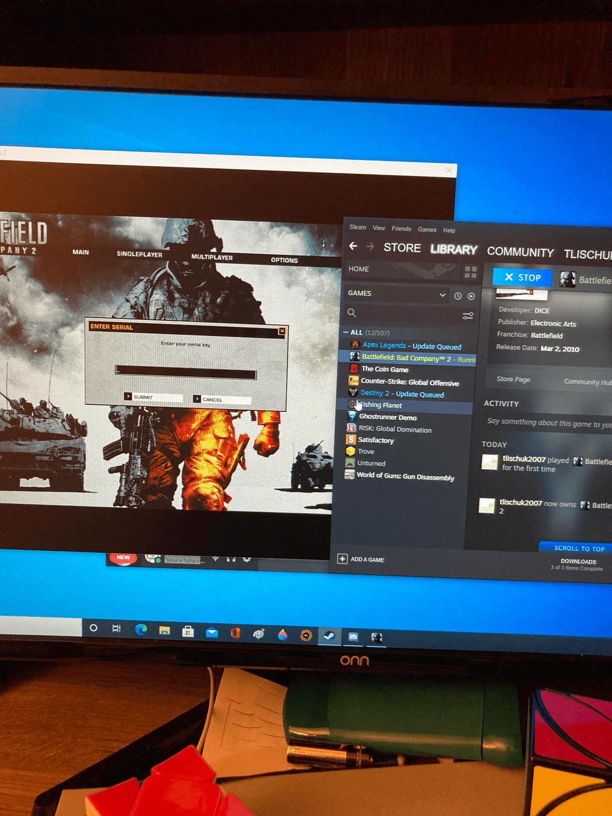 Bad company 2 serial key steam location