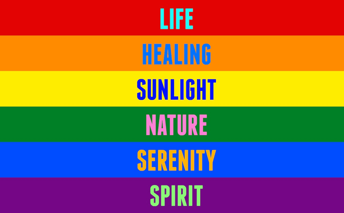 The gay flag color meaning