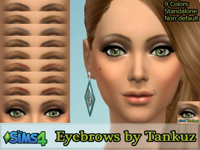 Sims 4 custom content eyebrows