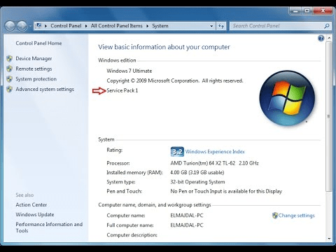 Windows 7 sp3 64 bit