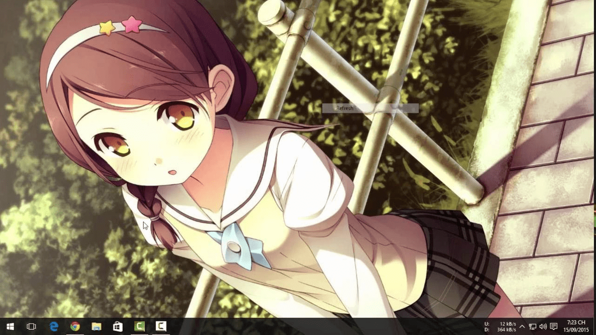 Windows 10 taskbar blur