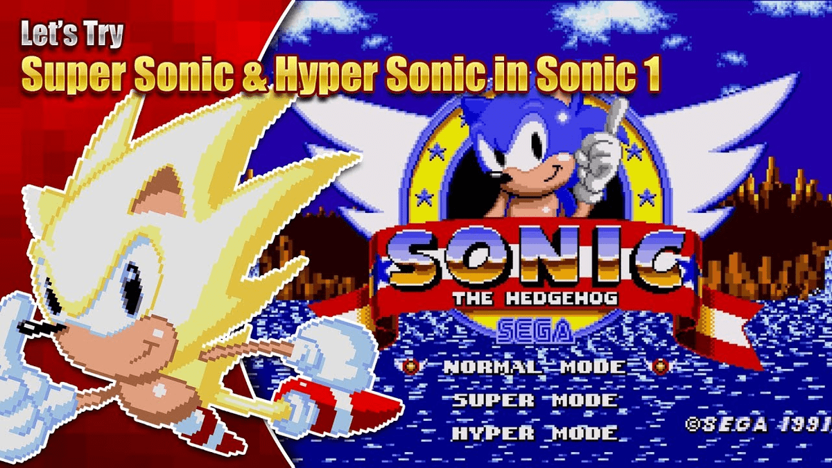 Super sonic in sonic 1 hack