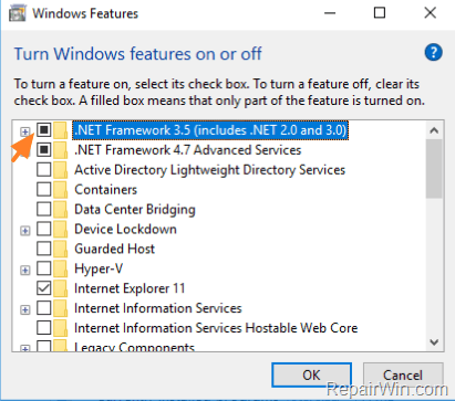 Dot net 3.5 windows 10