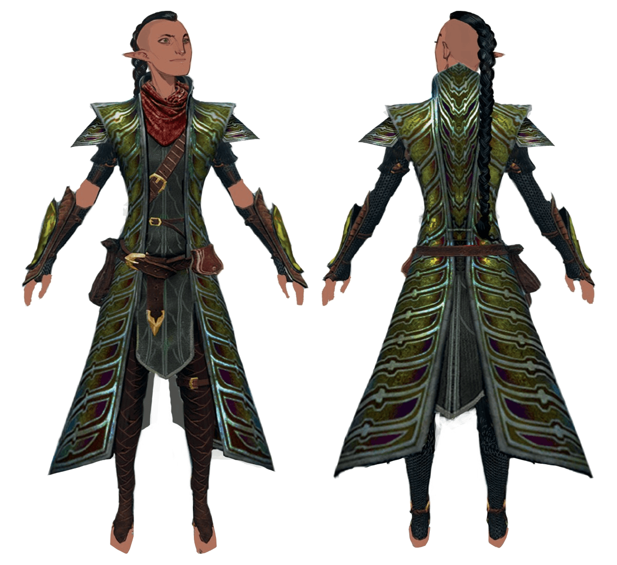 Dragon age elf concept art
