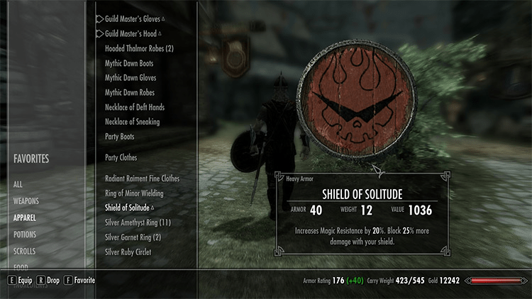 skyrim shields block magic