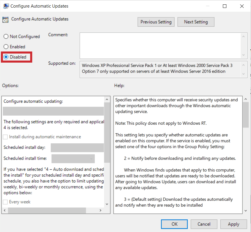 Check online for updates from microsoft update missing