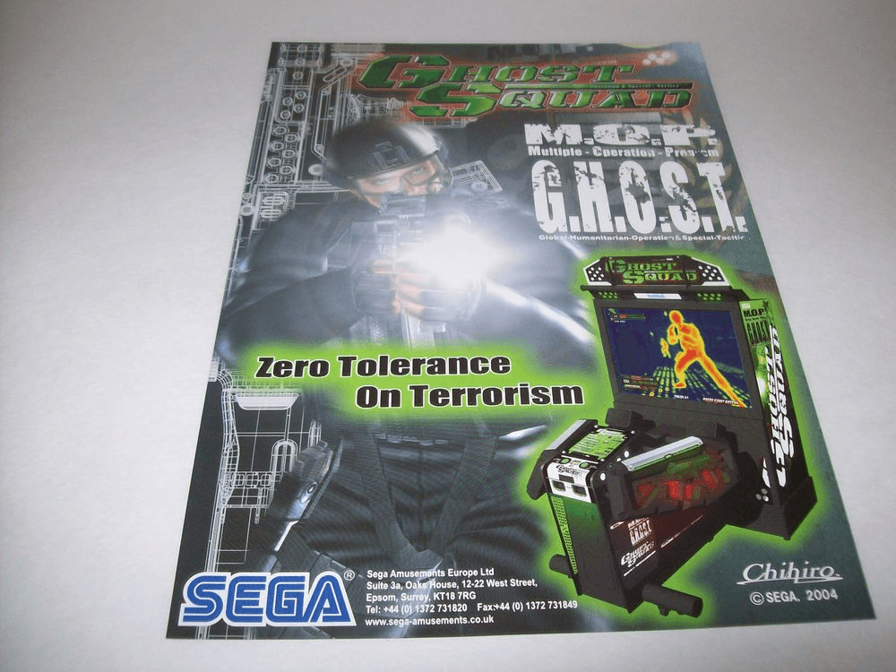 Ghost squad arcade machine for sale