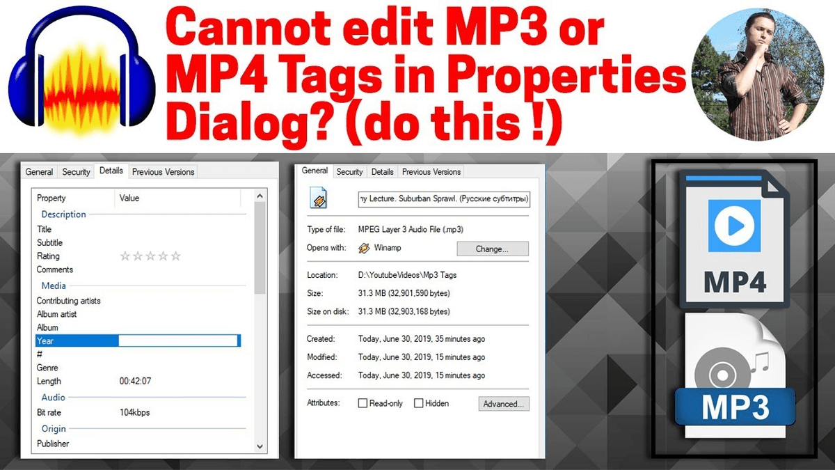 Edit file details windows 10