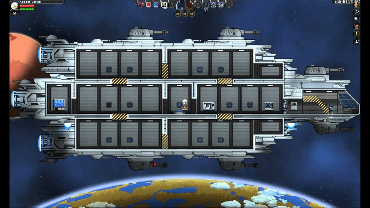 starbound human ship