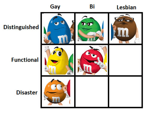 Distinguishable disaster gay meme