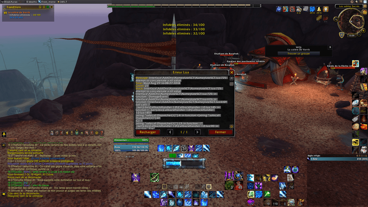 Wow scrolling combat text addons