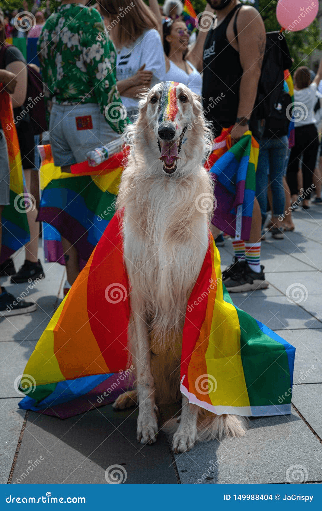Dog gay pride art