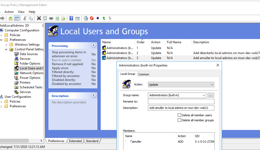 How to check admin rights in windows 7