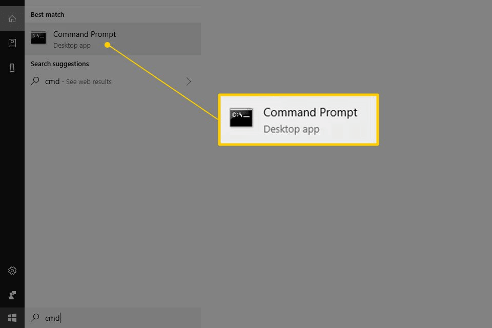 Command prompt for windows 10