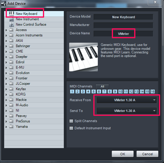 Studio one midi controller