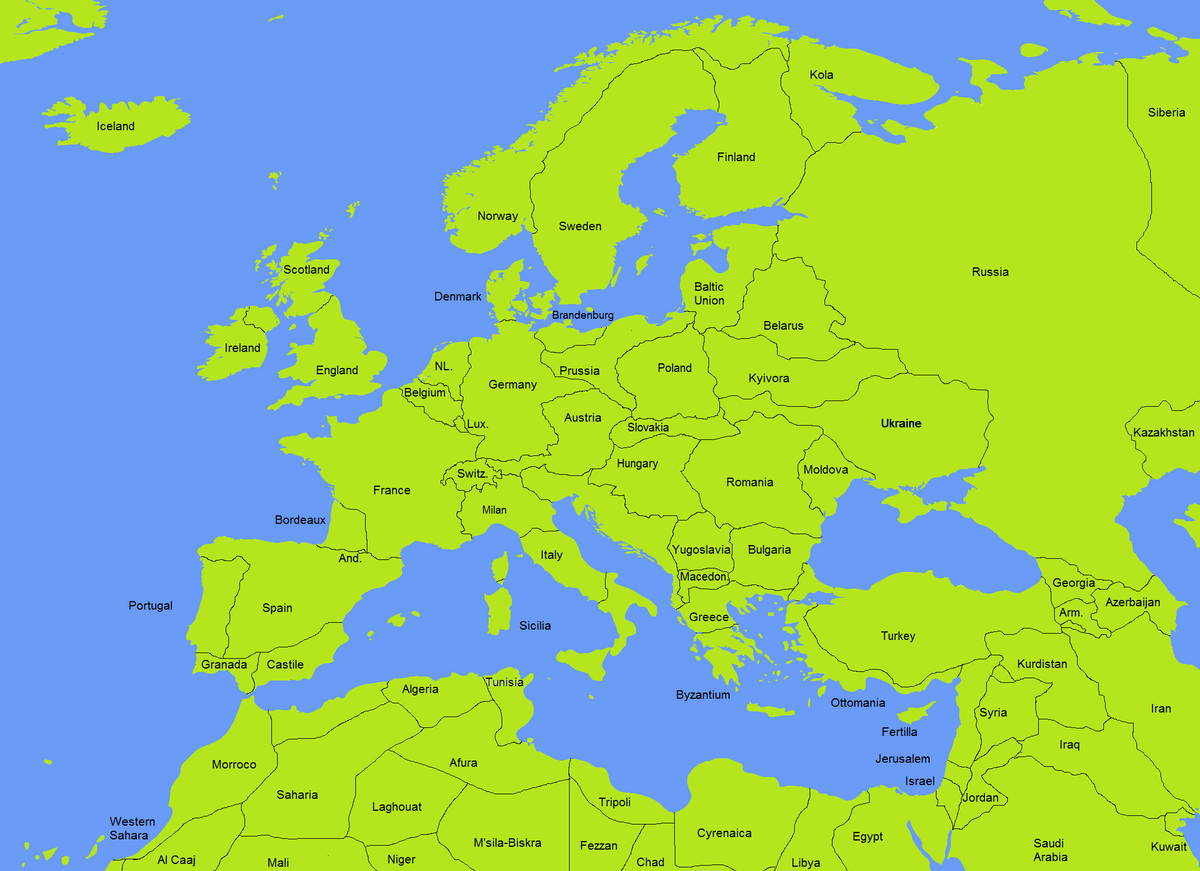 Alternate history wiki maps
