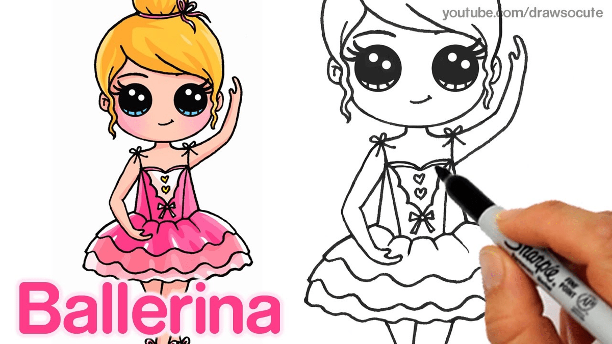 How to draw a dancer step by step