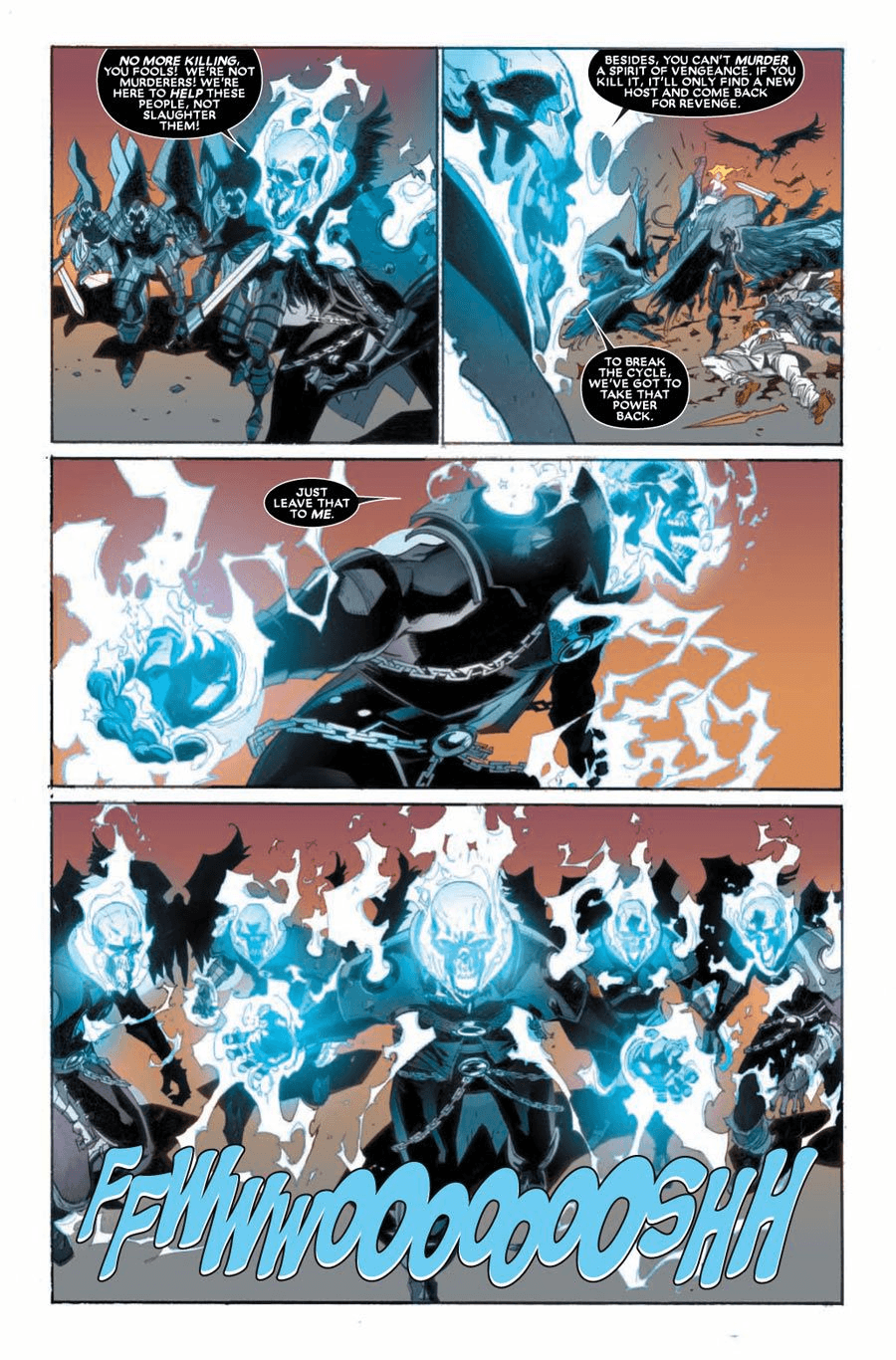 Ghost rider vs angel rider