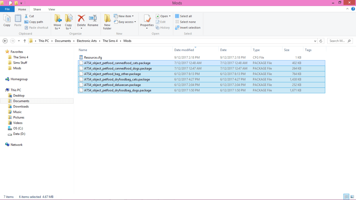Sims 4 packages folder