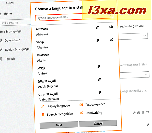 Baixar pacote de idiomas windows 10