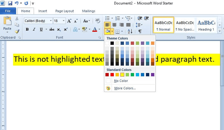 How to highlight text
